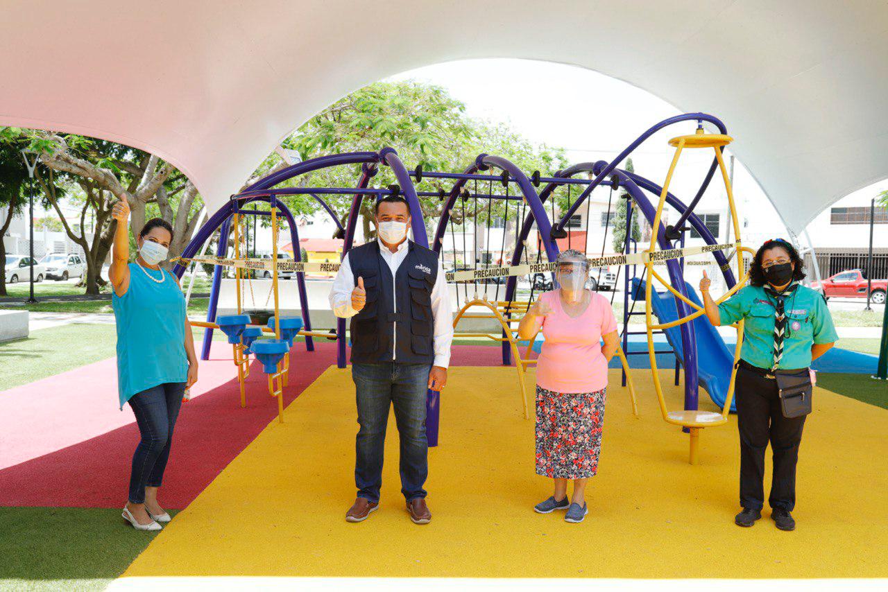 Entregan las obras de rehabilitación del parque “El Triángulo” en el ...